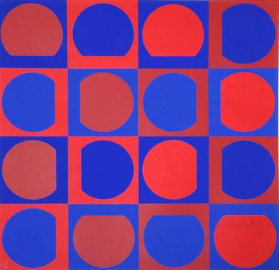 Victor Vasarely, La Lune en rodage, 1963 Original serigr... - 85153424 ...
