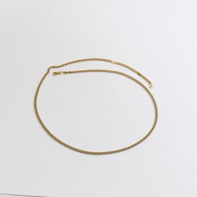 Collier maillons gourmette en or 750 mil (Larg : 3 mm ; 2... - 85023486 ...