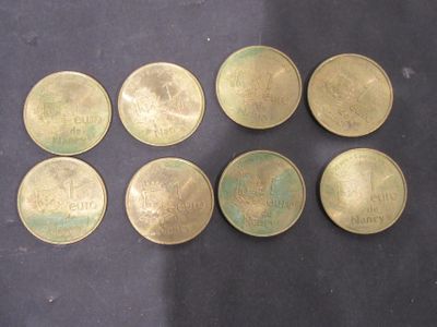 278 - LOT DE MONNAIES: PIECES EUROS NANCY ECOLE DE NANC... - 85314305 ...