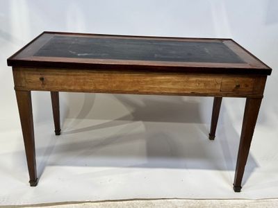 Wood and veneer desk opening with two drawers, forming a ... - 85141380 ...