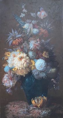 Auguste JOUVE (1846-1905) "Bouquet de fleurs", huile sur ... - 73076964 ...