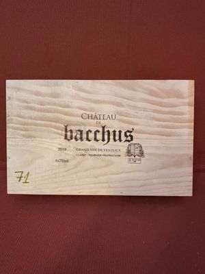 12 B. CHATEAU DE BACCHUS - red - grand cuvée en Rhône - ... - 81312396 ...