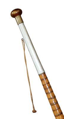 Strong BASQUE CANE, shaft in thick bamboo, flattened circ... - 83580024 ...
