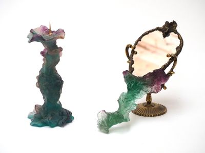 DAUM - France Bacchus model Face to face mirror and its s... - 79868111 ...