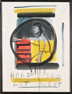 Daniel TILLIER (né en 1958) Est Ouest Nord Sud, 1985 H... - 84918605 ...