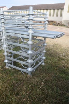 5 palettes métal à ranchets 98x98 avec couronnement porte... - 85151407 ...
