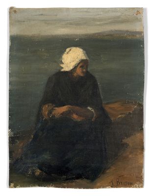Jules BRETON, Courrières, 1827 - Paris, 1906 - Jeune Bret... - 71404073 ...