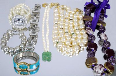 Fort ensemble de Bijoux fantaisie comprenant : - un bra... - 85173771 ...