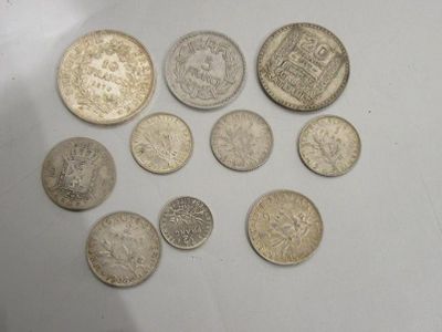 206 - LOT DE PIECES DE MONNAIE MAJORITE ARGENT 40 - ... - 85194671-206 ...