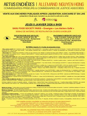 advertising the sale - 84997698-1 | Interencheres.com