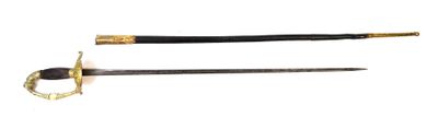 SWORD. Staff officer's sword, chased brass fittings, squa... - 81412414 ...