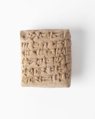 Rectangular cuneiform tablet inscribed on both sides. Be... - 81347447 ...