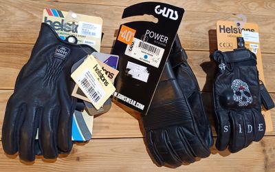 Set of 3 pairs of leather gloves for men 2 winter pairs a... - 85091642 ...
