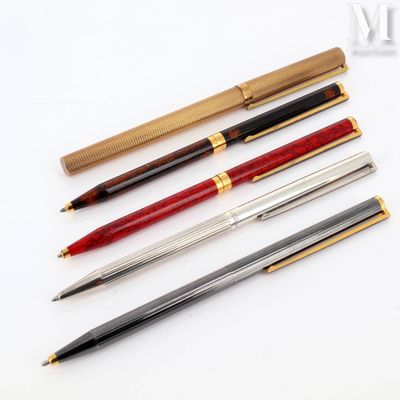 S.T. DUPONT Ensemble comprenant un stylo plume en plaqué ... - 85094636 ...