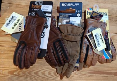 Set of 3 pairs of women's winter leather gloves Size 9 (s... - 85091634 ...