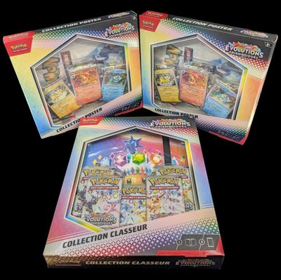 Lot de 3 coffrets Pokémon Écarlate et Violet : Évolutions... - 84932937 ...