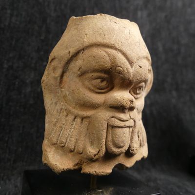 Archaeology. Egypt. Head of the god Bes. Terracotta. L. 6... - 81657979 ...