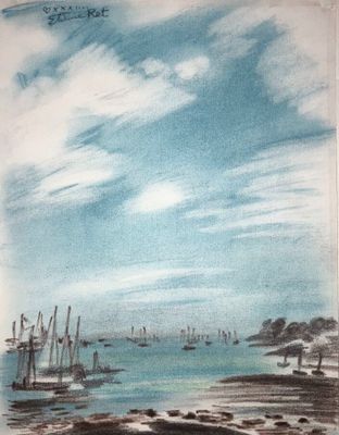 Etienne Ret Pencil and pastel drawing on paper, signed t... - 84972483 ...