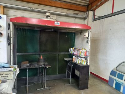 Open spray booth with OUTIBOIS extractor. 210X235 cm Leg... - 80489281 ...
