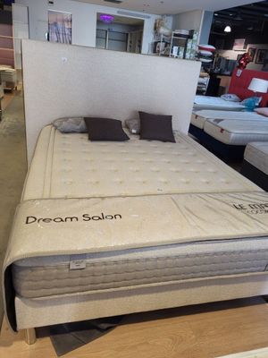 1 box spring + 1 mattress 160x 200 - 1 COCORICO headboard... - 85023818 ...