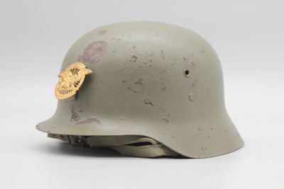 Casque espagnole modèle Z42, coque kaki clair avec intéri... - 84928400 ...