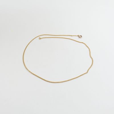 Collier maillons gourmette en or 750 mil (Larg : 2 mm ; L... - 85023478 ...
