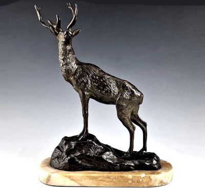 PELLIER (XIXeme siècle) Important bronze à patine nuancé... - 84927832 ...