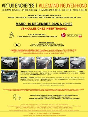 publicité de la vente - 84647712 | Interencheres.com