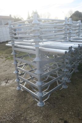 5 palettes métal à ranchets 98x98 avec couronnement porte... - 85151425 ...