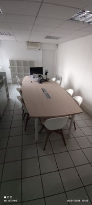 Ensemble tables de travail 2 éléments imitation bois lami... - 85056103 ...