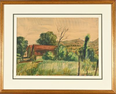 Jean Albert CARLOTTI (1909-2003). Hilly landscape Water... - 81160756 ...