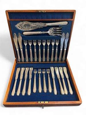 MARTIN, HALL & CO Service à poissons en métal argenté co... - 84730539 ...