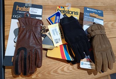 Set of 3 pairs of women's winter gloves 2 pairs in leathe... - 85091632 ...