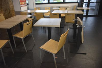 Lot 12 tables 2 personnes, dont 2 à remonter, un plateau ... - 85088756 ...