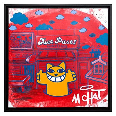 Mr CHAT (1977) Aux puces, 2022 Acrylique sur toile signée... - 73371688 ...