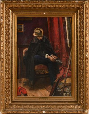 Henri de SMETH (1865-1940) "Départ de l'atelier" Huile ... - 73977457 ...