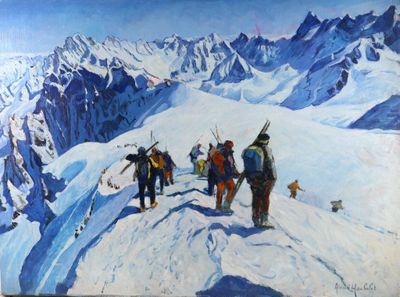 Aimicé HACHELET (1931-2002) Les skieurs au point de vue ... - 84443190 ...