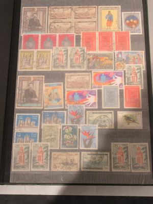 96 - ALBUM DE TIMBRES POSTE ALGERIE, VIET NAM, AOF, AFR... - 85166002 ...