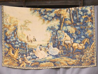 Tapestry from the Manufacture Robert Four "La pose", copy... - 85043316 ...
