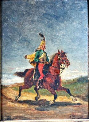 Louis Émile BENASSIT (1833-1902) Cavalier Huile sur pan... - 84058468 ...