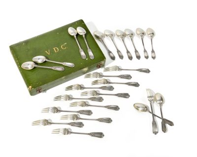 COFFRET CONTENANT : Douze cuillères à thé et douze four... - 83841246 ...