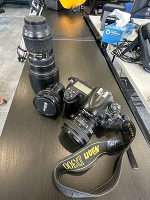 A NIKON D300 camera with a body and 3 lenses bought for 1... - 81047071 ...