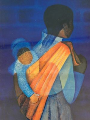 Louis TOFFOLI (1907-1999) d'après. "Femme portant son enf... - 84895919 ...