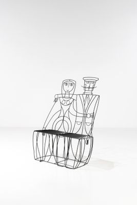x John Risley (1919-2001) Bench seat Lacquered metal M... - 83900044-90 ...