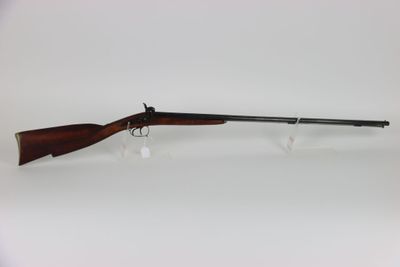 Fusil type a chien à amorce avec sa baguette. Cal: 9 mm. ... - 73432246 ...
