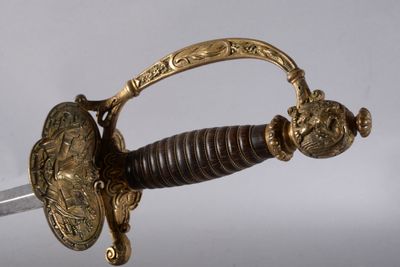 Sword with gilt bronze hilt and keyboard decorated with t... - 78353984 ...