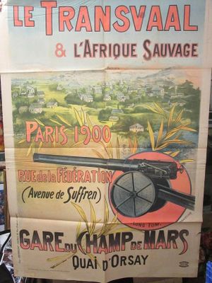 192 - GRANDE AFFICHE, LE TRANSVAAL ET L'AFRIQUE SAUVAGE... - 85194657 ...