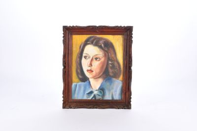POUGET Marcel (1923-1985). Portrait de la première femme ... - 73002518 ...