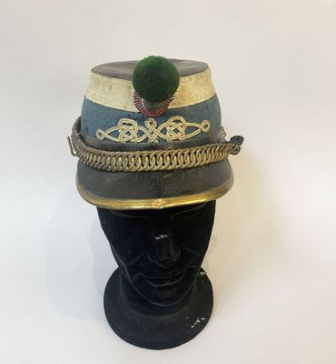 French hussar shako model 1874. Light blue drape with wid... - 78859485 ...