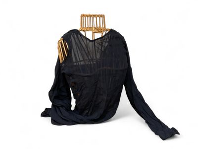 7/ GUCCI - MADE IN ITALY, circa 1980 Black long-sleeved b... - 84232875 ...